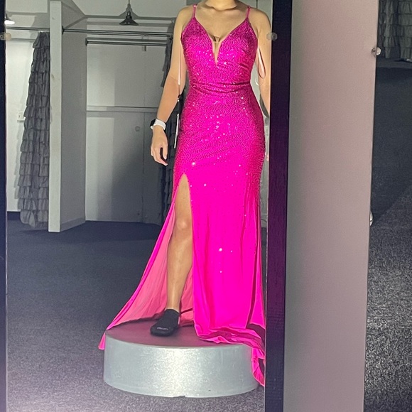 Dresses | Fusia Pink Prom Dress | Poshmark